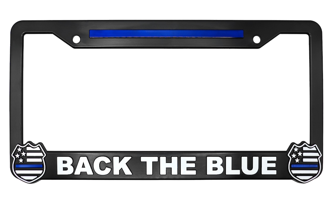 Back the Blue 3D Raised License Plate Frame - Etsy