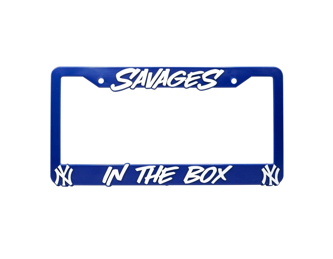New York Yankees "savages in the Box" 3D Raised License Plate Frame - Etsy