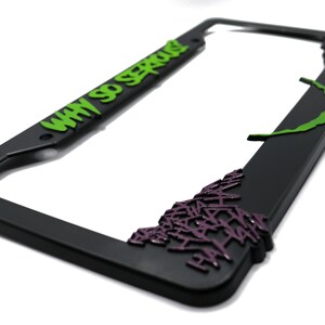 Why so Serious for Joker 3D Raised License Plate Frame - Etsy