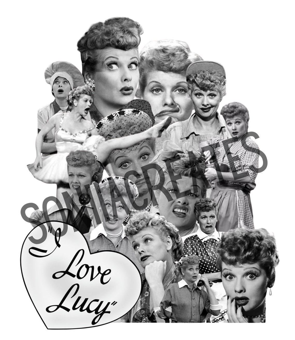 I Love Lucy Png - Etsy