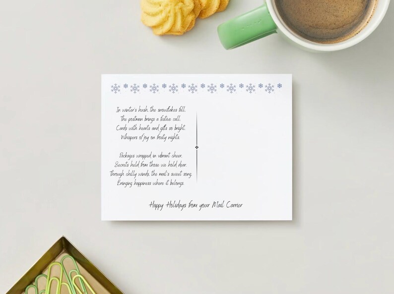 Letter Carrier Thank You Cards pack of 25 - Etsy