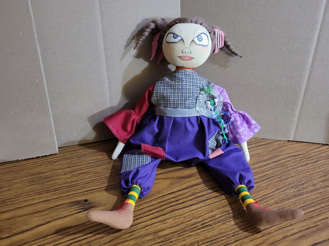 Wildling GIRL Doll / Folk Art / Primitive /poke / Shelf / OOAK ...
