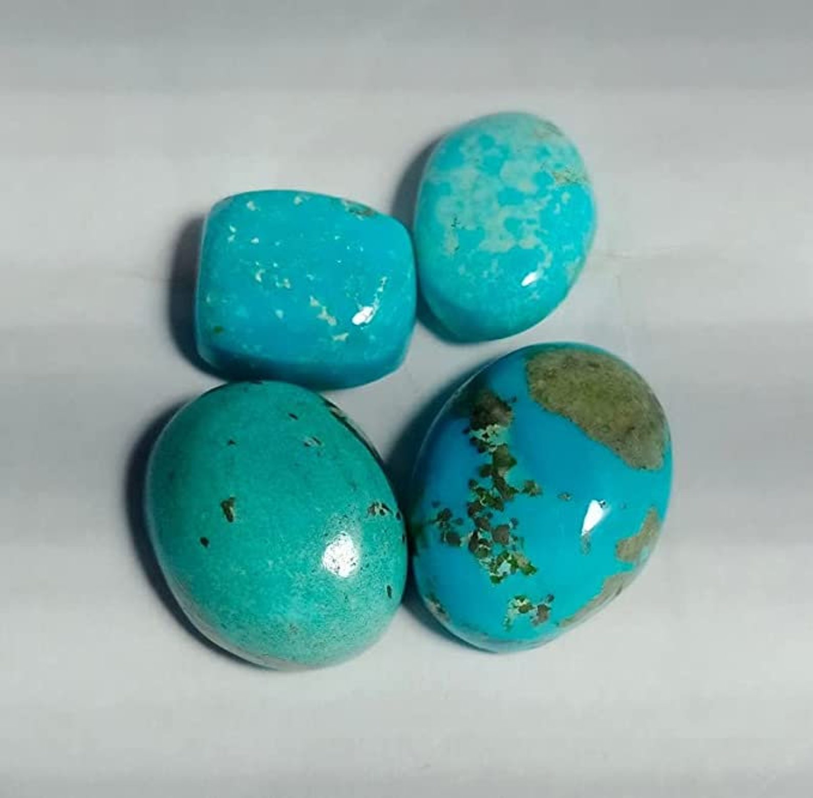 7.25 Carat Firoza Stone Certified Turquoise Natural Genuine Birthstone ...