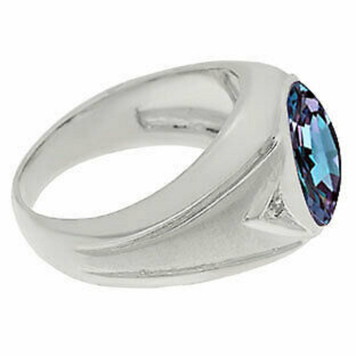 Certified Natural 7.25 Carat Alexandrite Dimond Men's Ring | Etsy