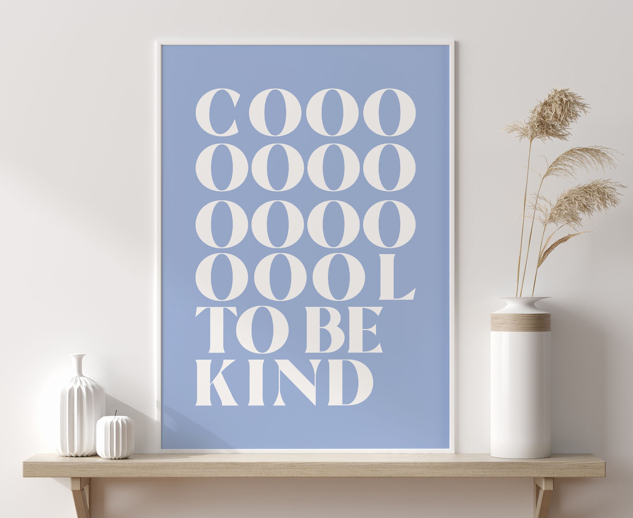 COOL to BE KIND wall art kindness print funny poster | Etsy