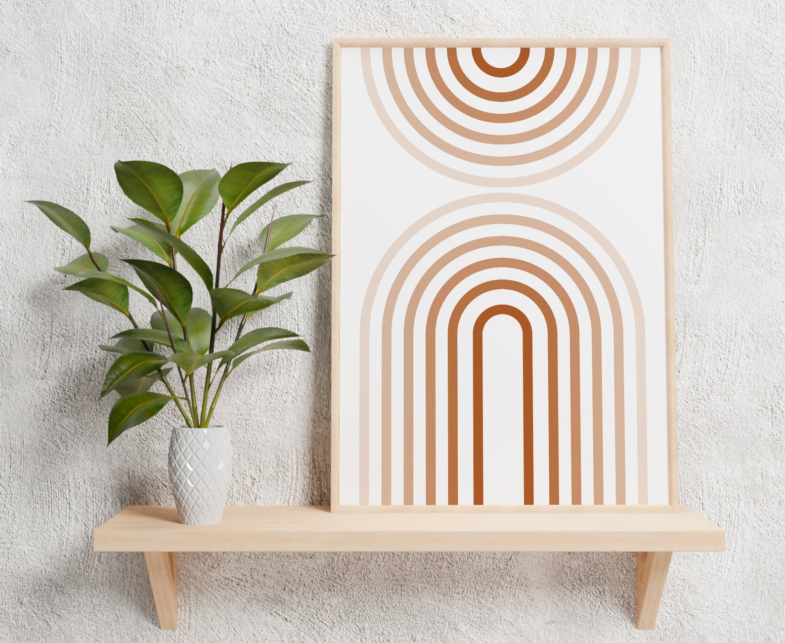 Boho Rainbow Wall Print Boho Rainbow Wall Art Abstract - Etsy