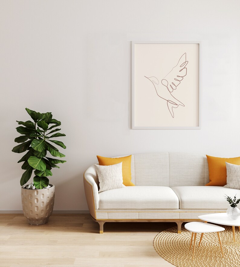 Bird Line Drawing Minimal Line Drawing Bird Line Art - Etsy