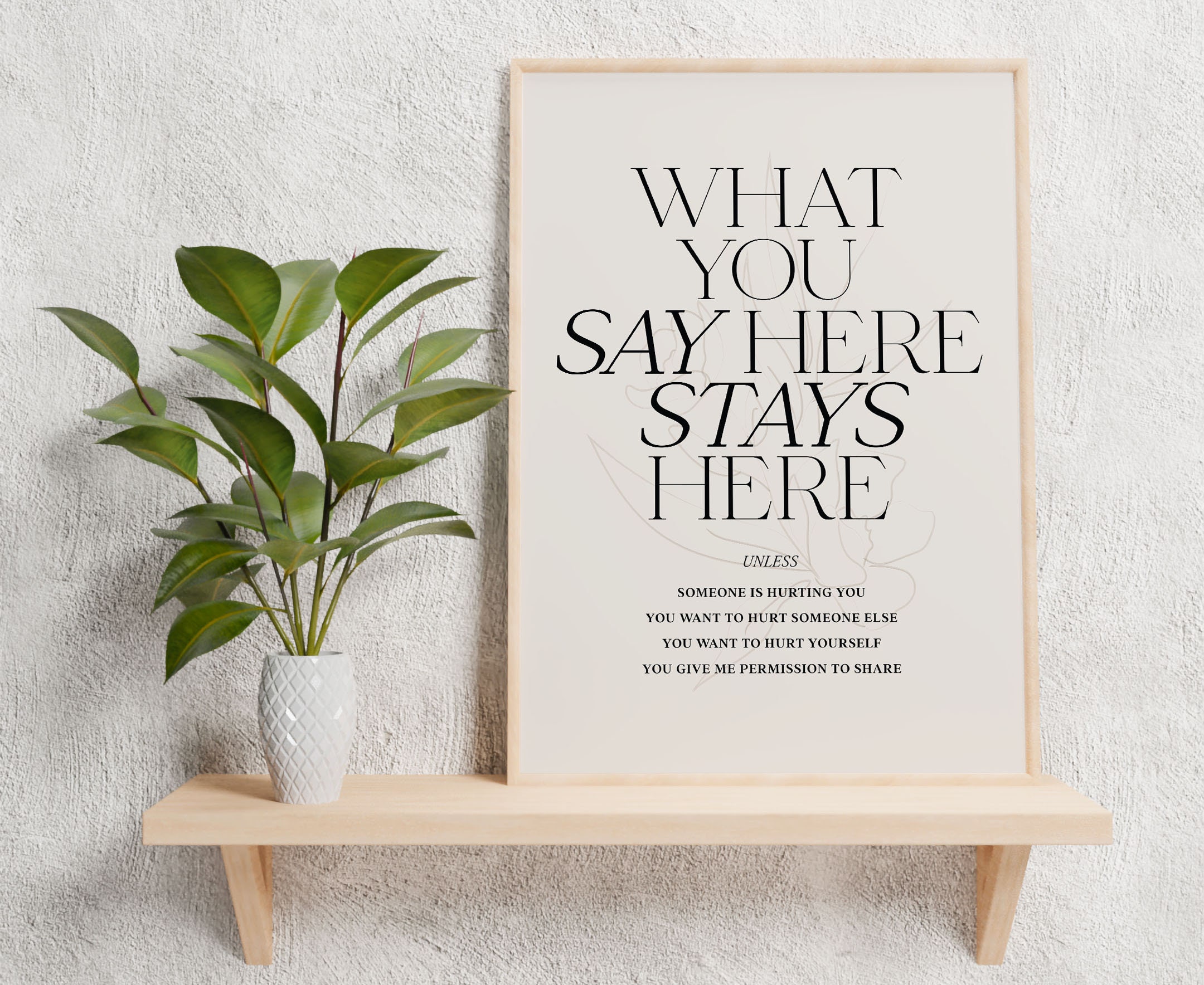 What You SAY HERE STAYS Here, Confidentiality Sign, Confidentiality ...