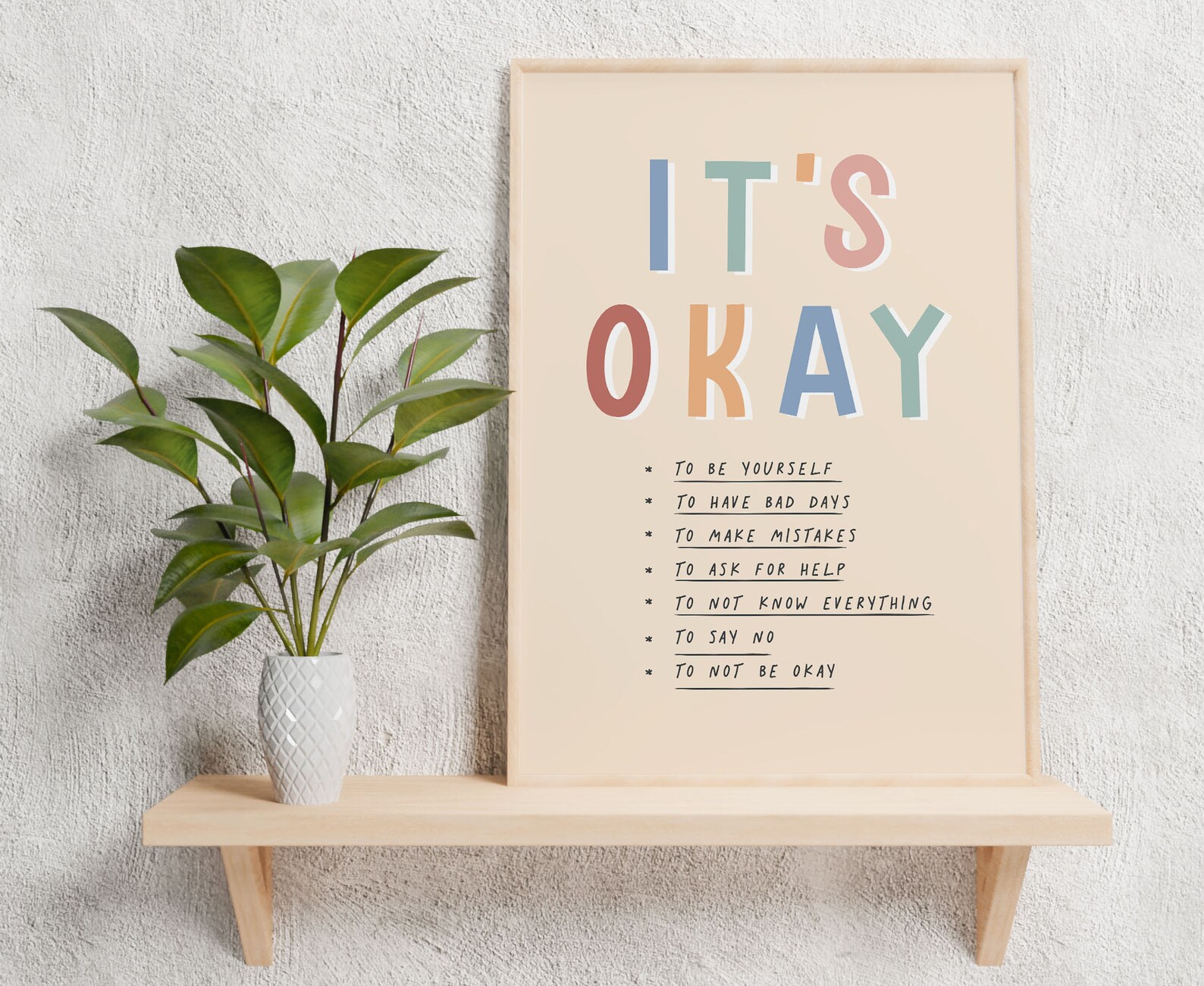 IT'S OKAY Classroom Decor Classroom Posterskids - Etsy