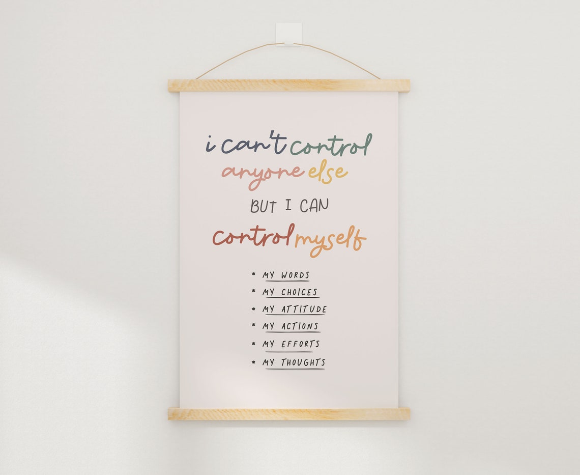 THINGS I CAN CONTROL Circle of Control Classroom Poster - Etsy