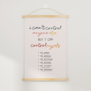 THINGS I CAN CONTROL, Circle of Control, Classroom Poster, Playroom ...