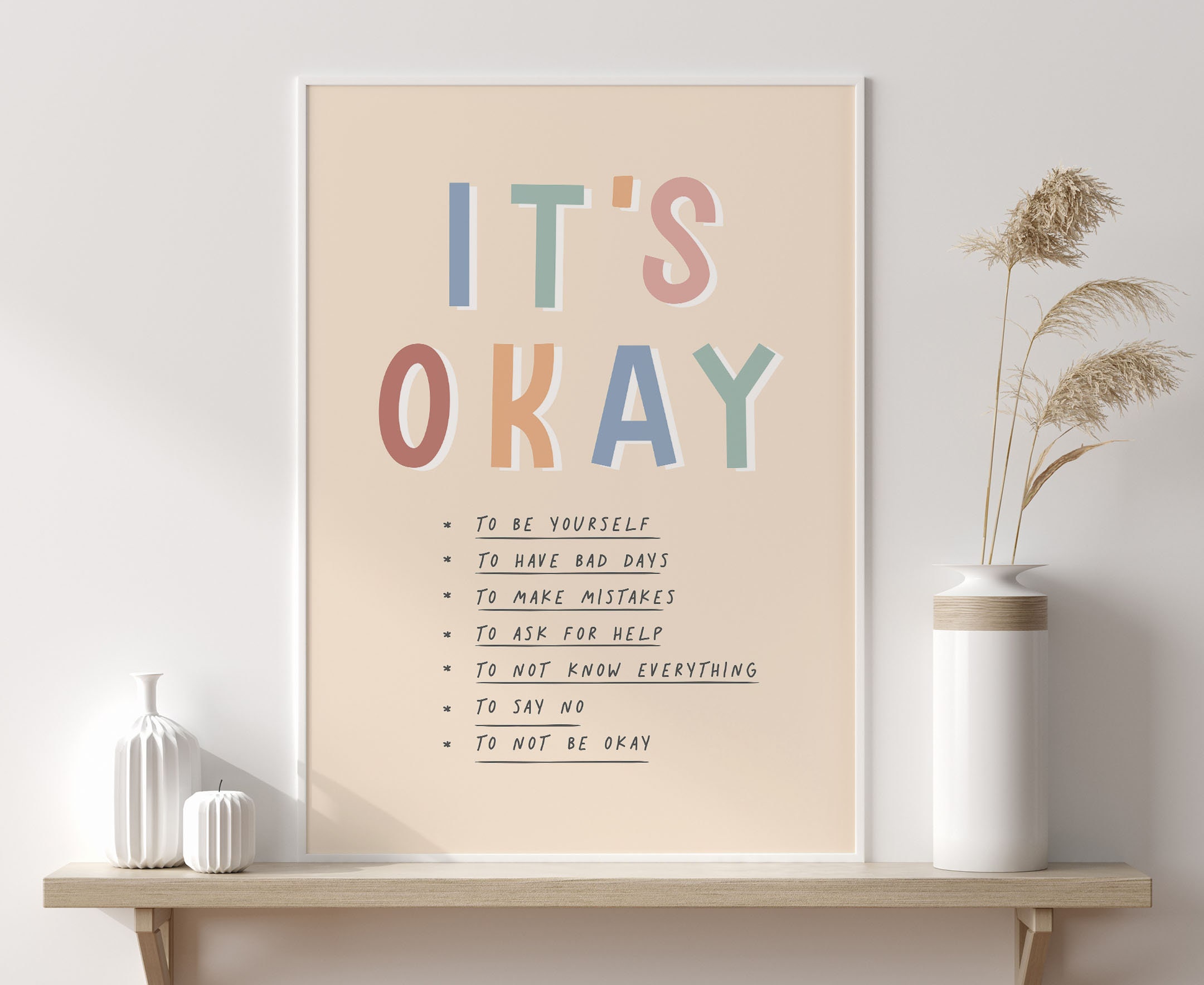 IT'S OKAY Classroom Decor Classroom Posterskids - Etsy