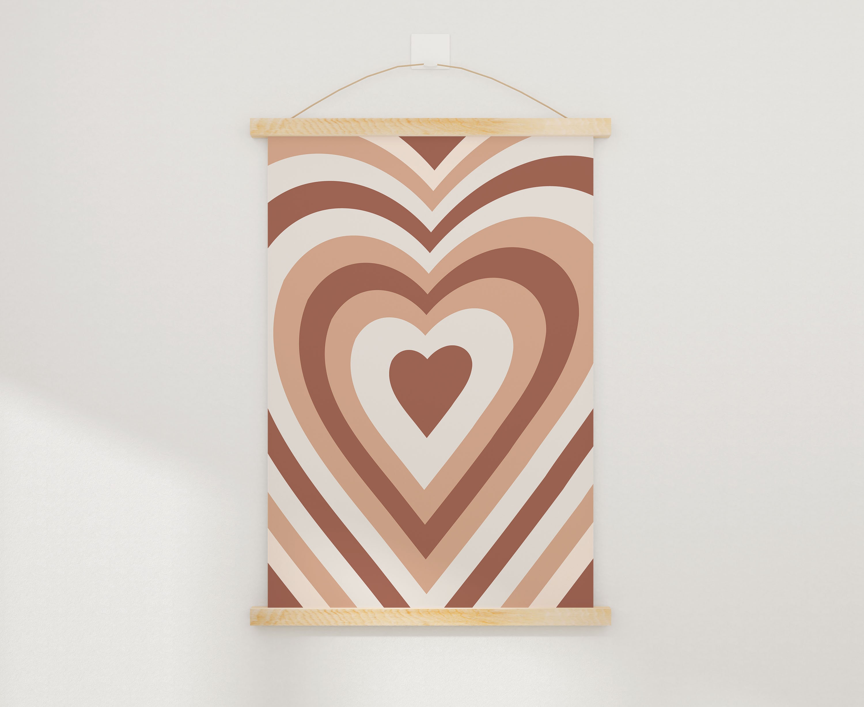 RADIATE LOVE heart print hearts wall art rainbow heart | Etsy