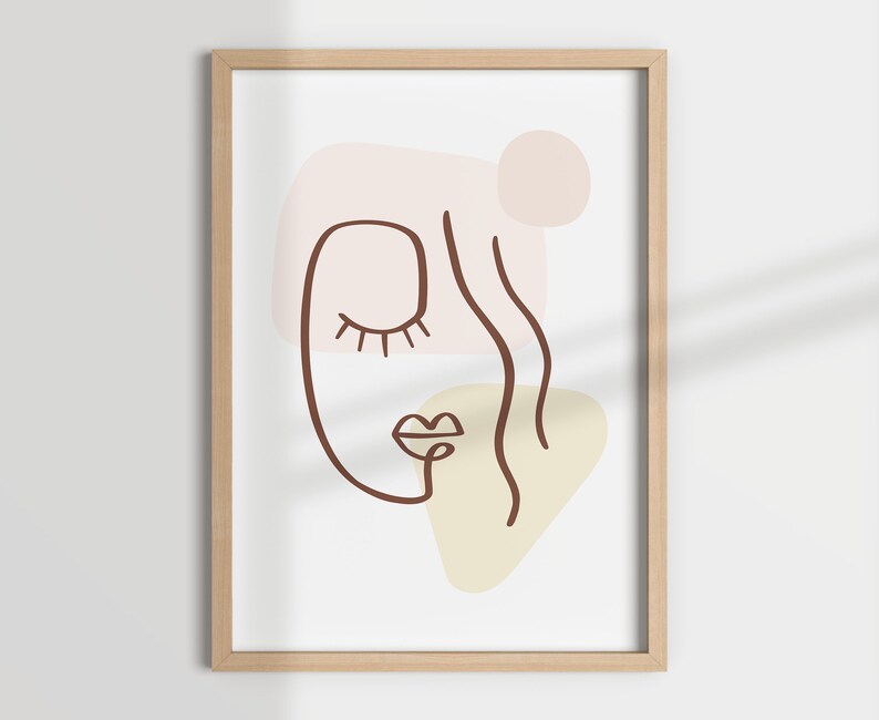 Good Vibes Print: Set of 6, Mustard and Blush Art, Positivity Wall Art ...