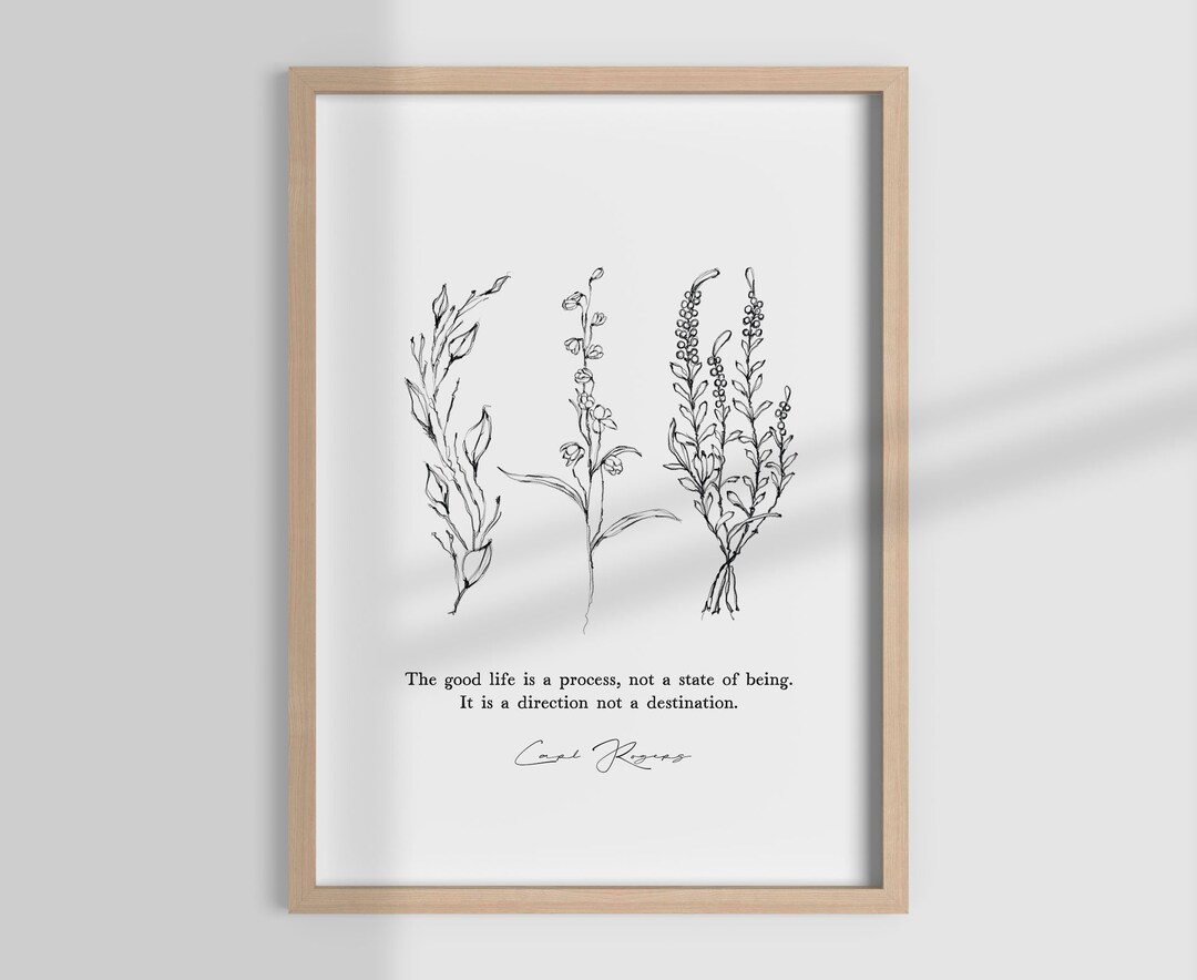 CARL ROGERS, Psychologist Quote, Therapy Decor, Office Decor, Therapist ...