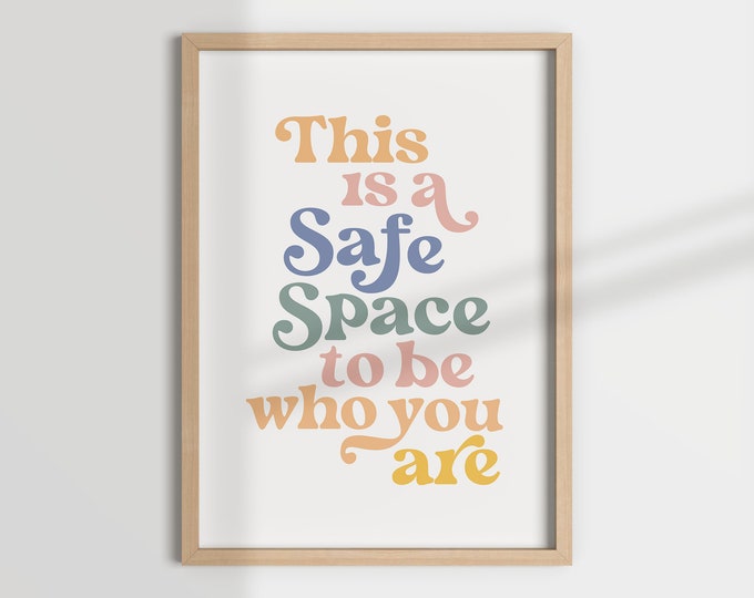 THIS is a SAFE SPACE Mental Health Poster Therapy Office - Etsy