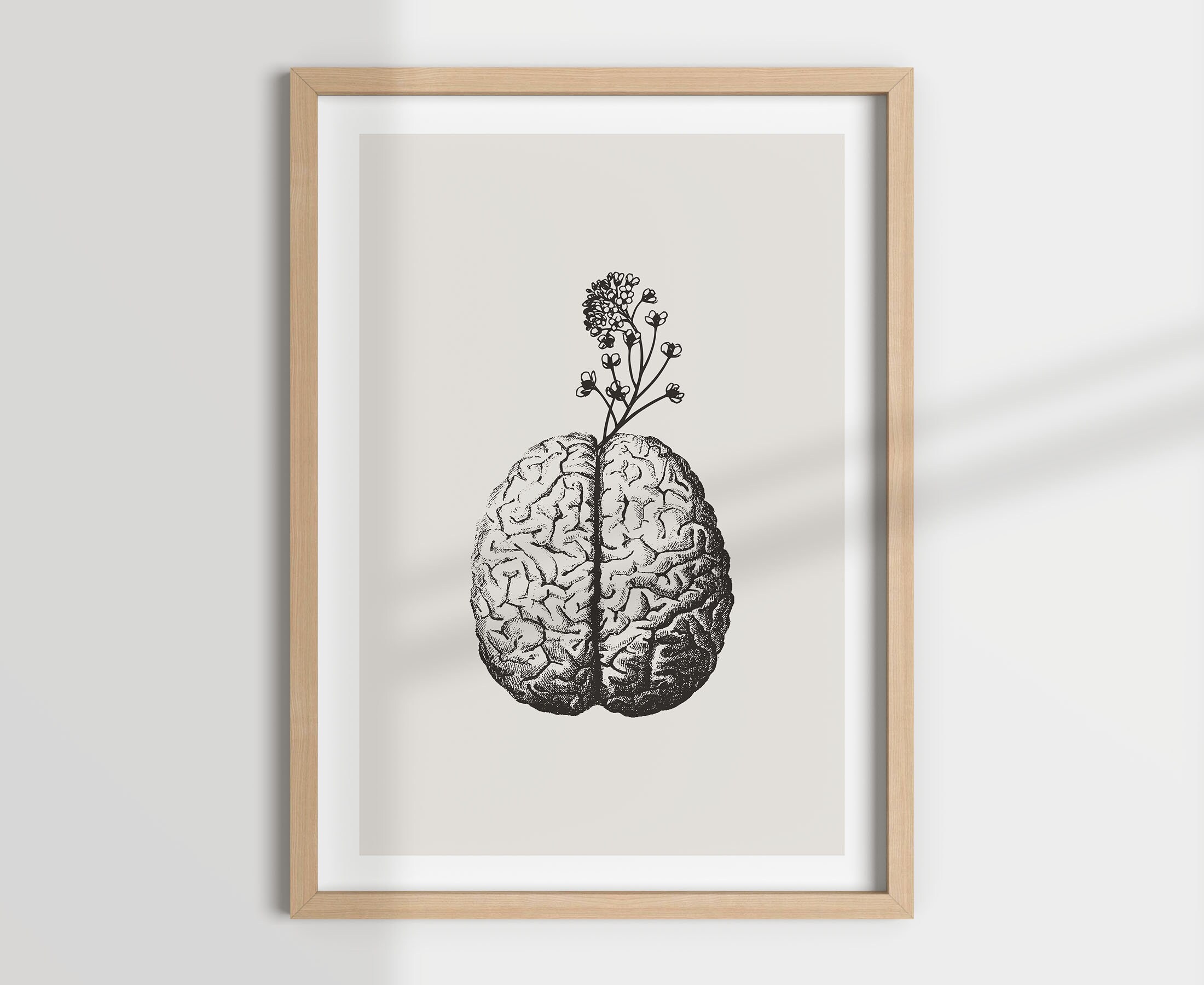 BRAIN BLOOM Brain Art Clinic Decor Anatomy Poster - Etsy