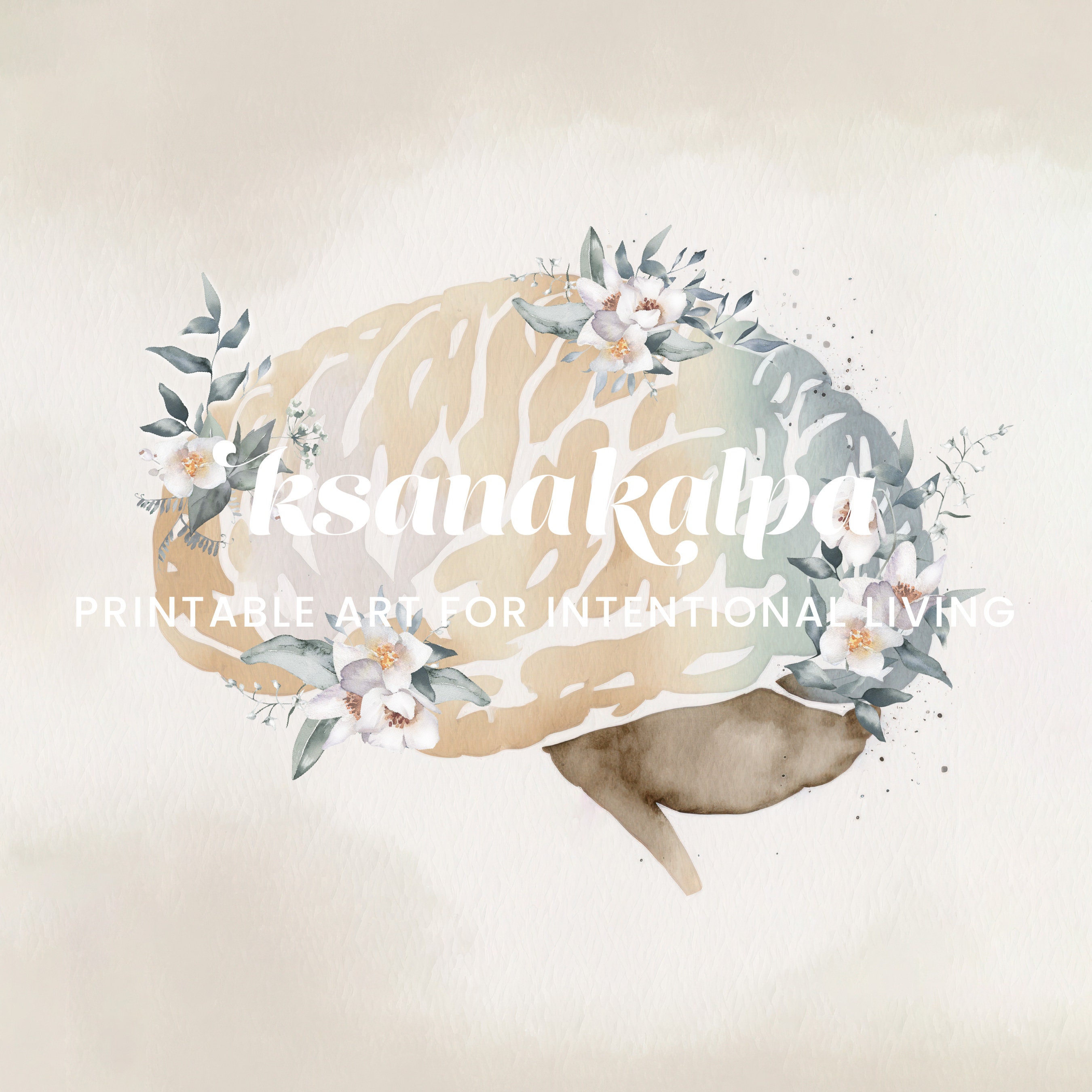BRAIN BLOOM Brain Art Flower Psychology Brain Print Mental - Etsy