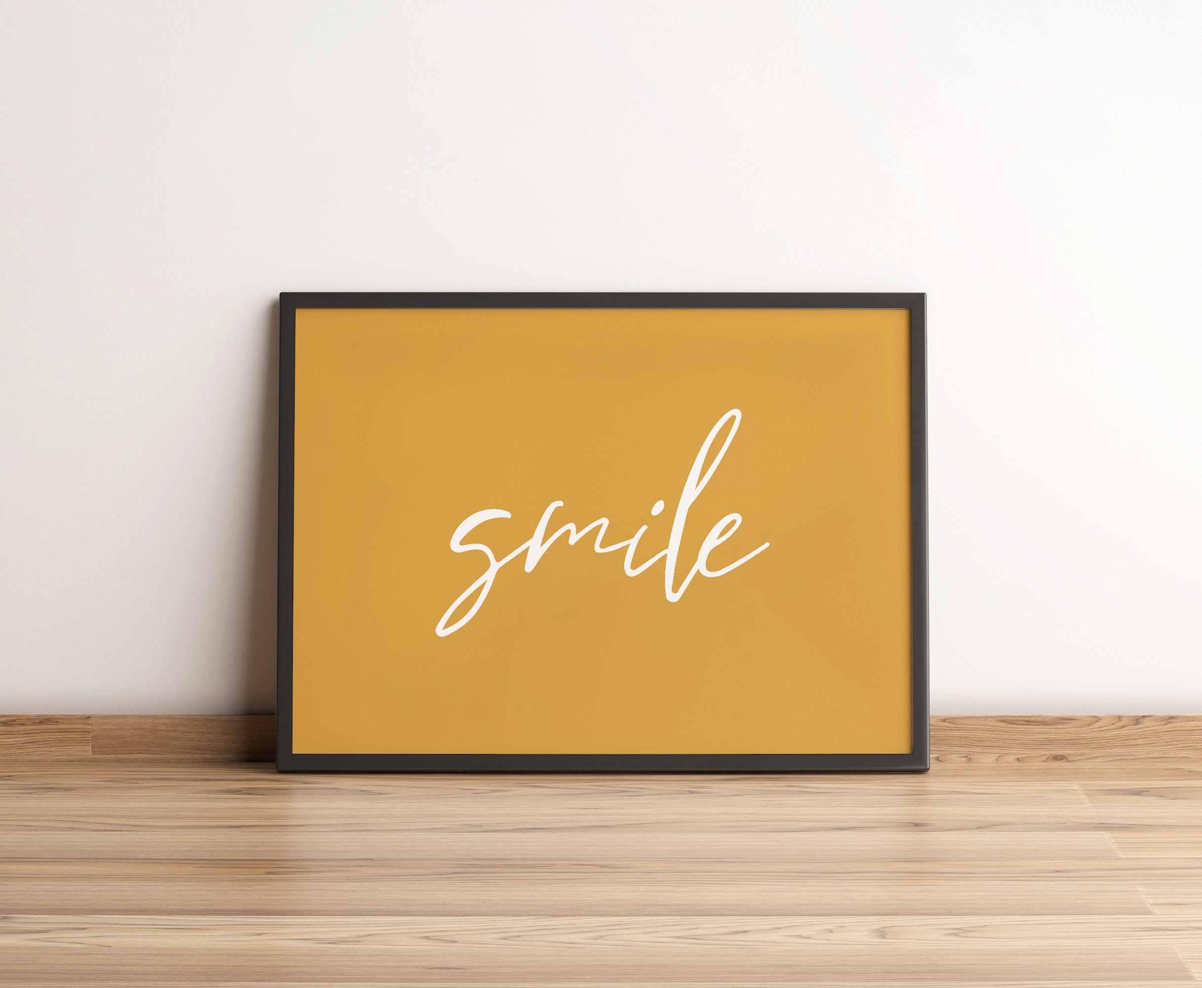Smile Wall Art Smile Poster Positivity Printable Mental | Etsy