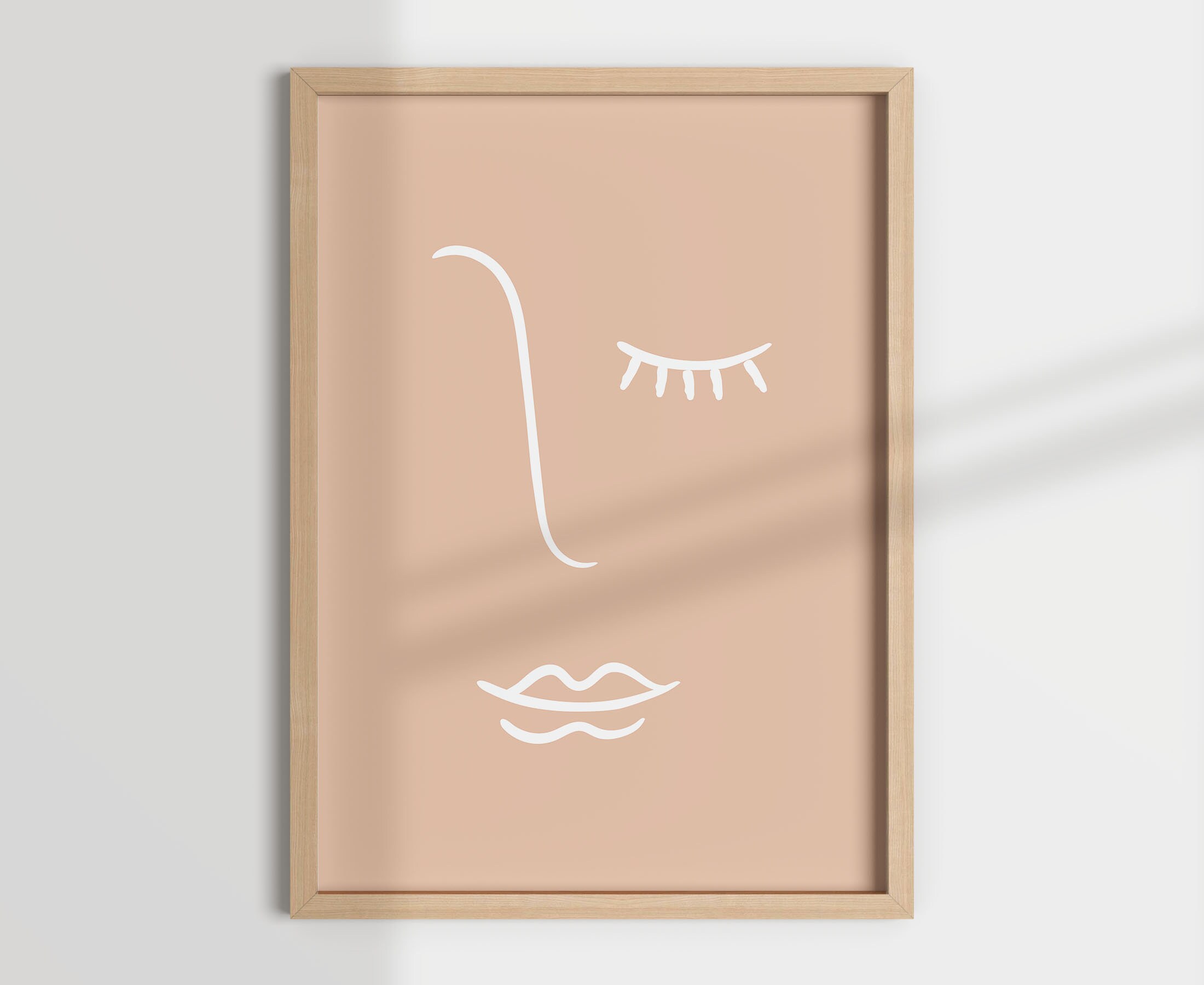 ABSTRACT FACE Print Line Drawing Face Line Drawing Abstract - Etsy