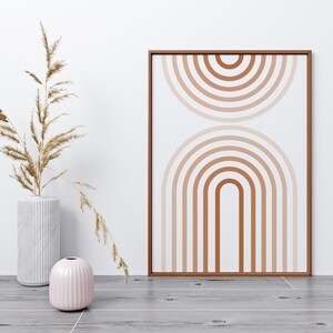 Boho Rainbow Wall Print, Boho Rainbow Wall Art, Abstract Rainbow Print ...