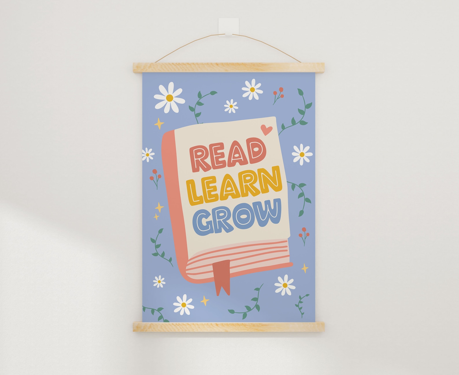 READ LEARN GROW Classroom Poster Classroom Art Positive | Etsy