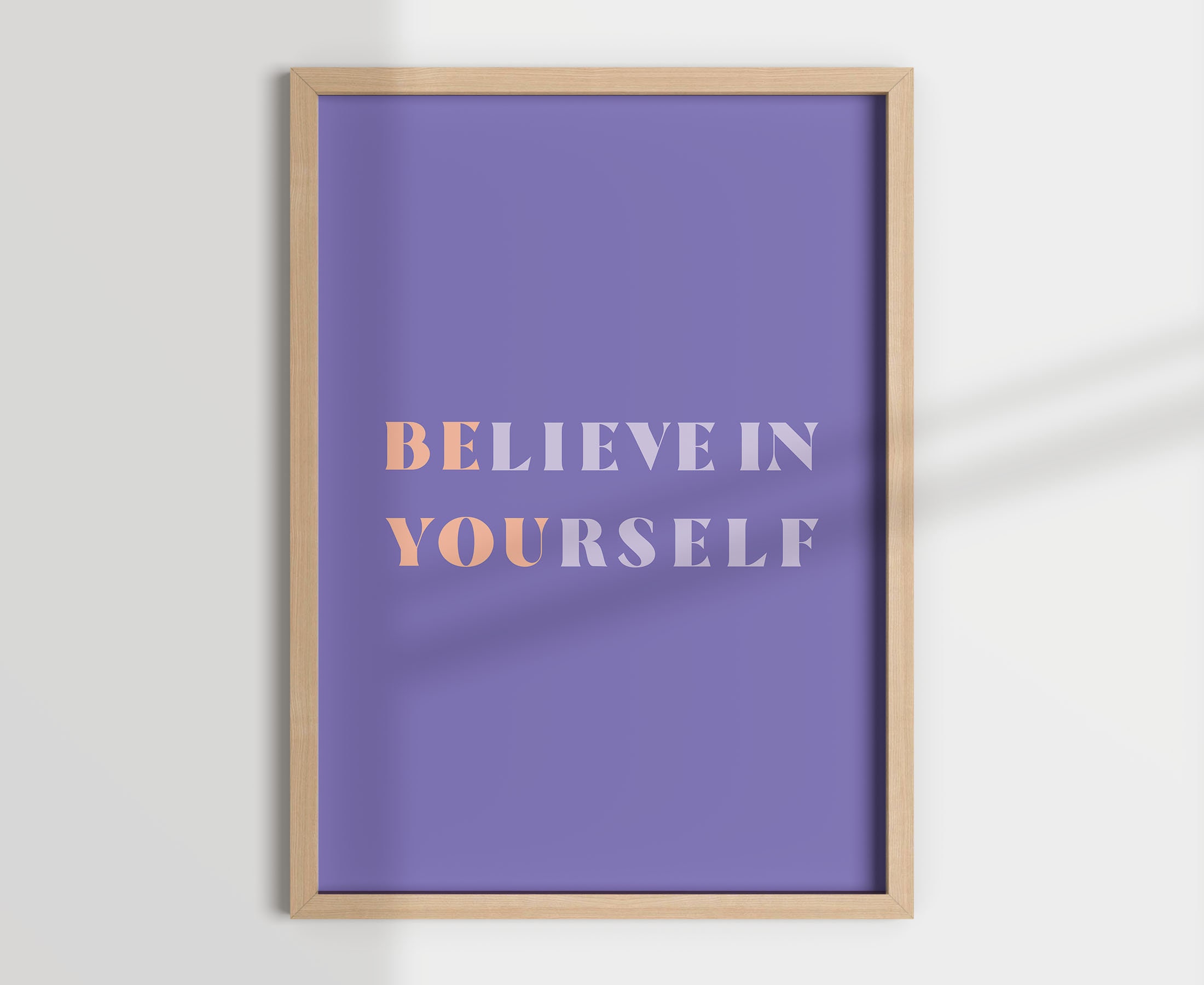 BE YOU Set of 6 Prints Gallery Wall Danish Pastel Decor | Etsy