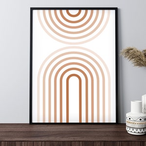 Boho Rainbow Wall Print Boho Rainbow Wall Art Abstract | Etsy