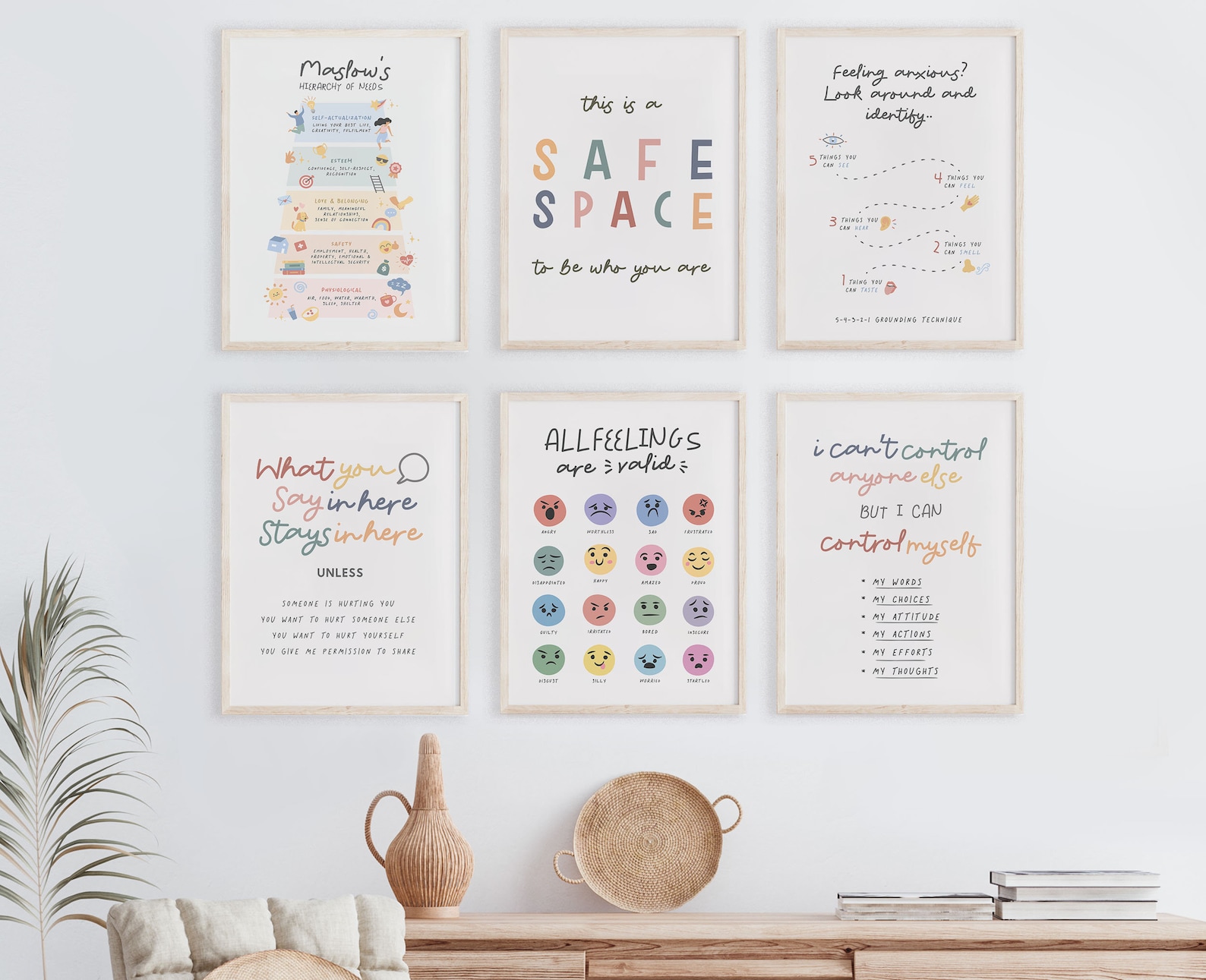 COUNSELLING ESSENTIALS Set of 6 Therapist Decor Counsellor - Etsy