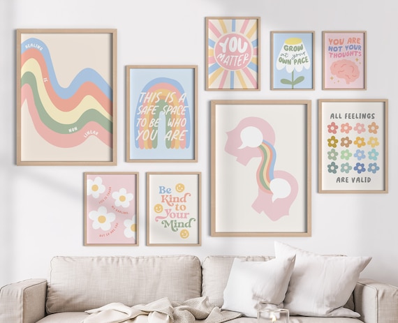 JOYFUL COUNSELOR Set of 9 Therapist Office Therapy Decor - Etsy