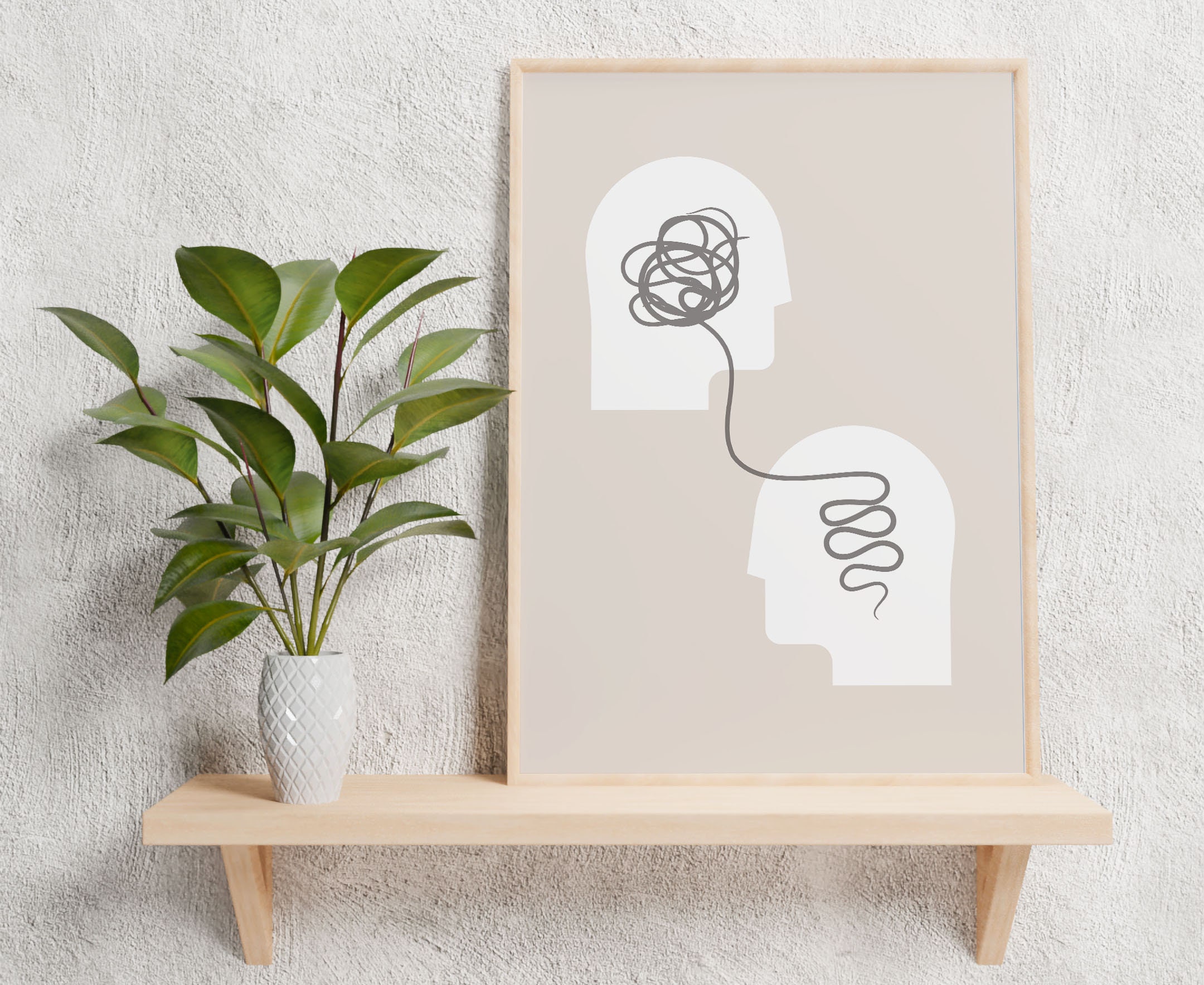 MIND THERAPY therapist office mental health therapy decor | Etsy