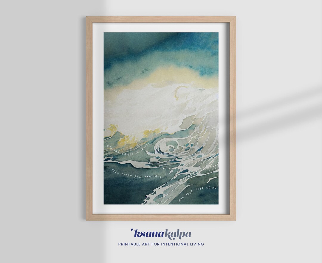 HEALING Comes IN WAVES, Therapy Office, Therapist Decor, School ...