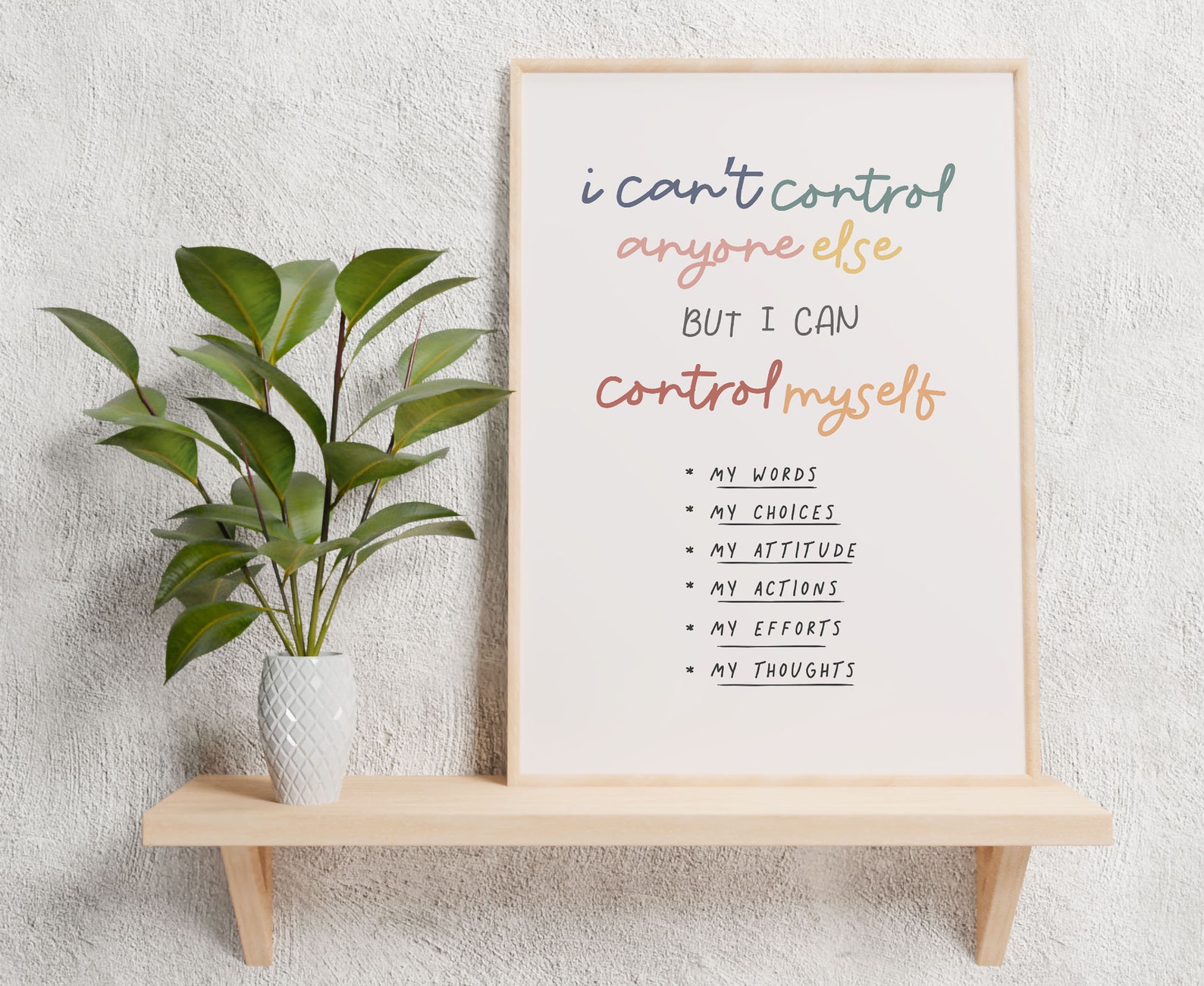 THINGS I CAN CONTROL Circle of Control Classroom Poster - Etsy