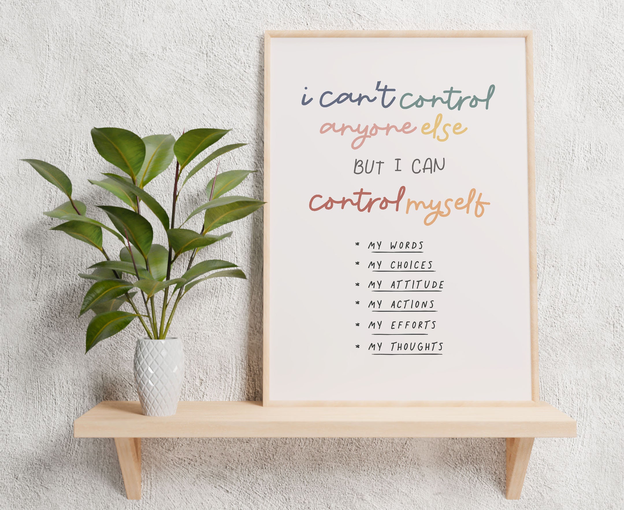 THINGS I CAN CONTROL Circle of Control Classroom Poster - Etsy