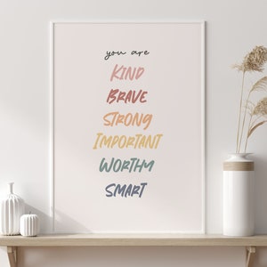 AFFIRMATIONS, Classroom Decor, Affirmation Station, Playroom Decor ...