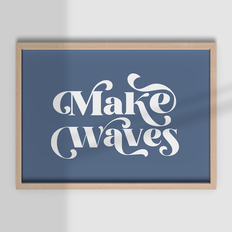 Wave Print - Etsy