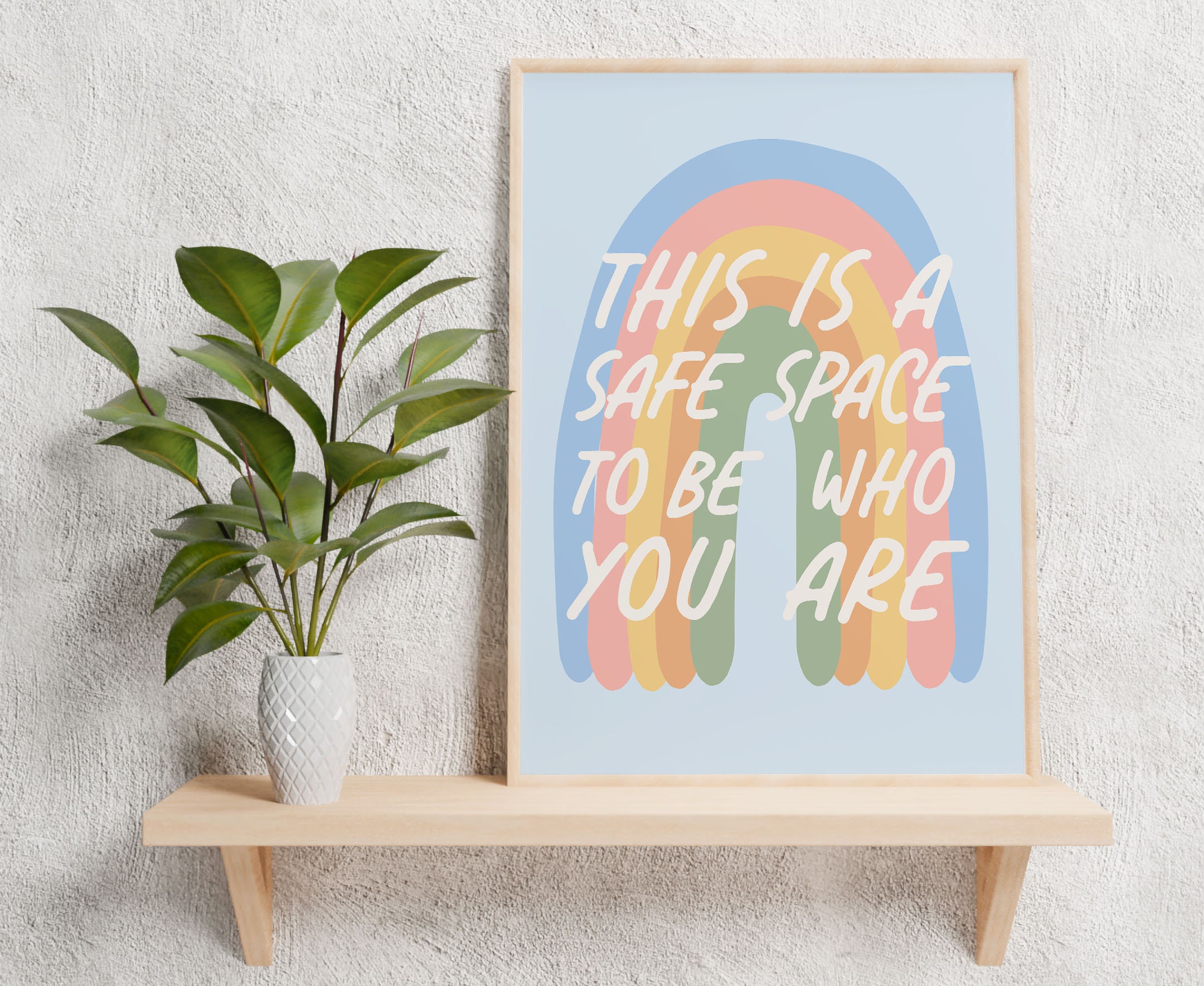 SAFE SPACE Poster Mental Health Art Therapy Decor Therapist - Etsy