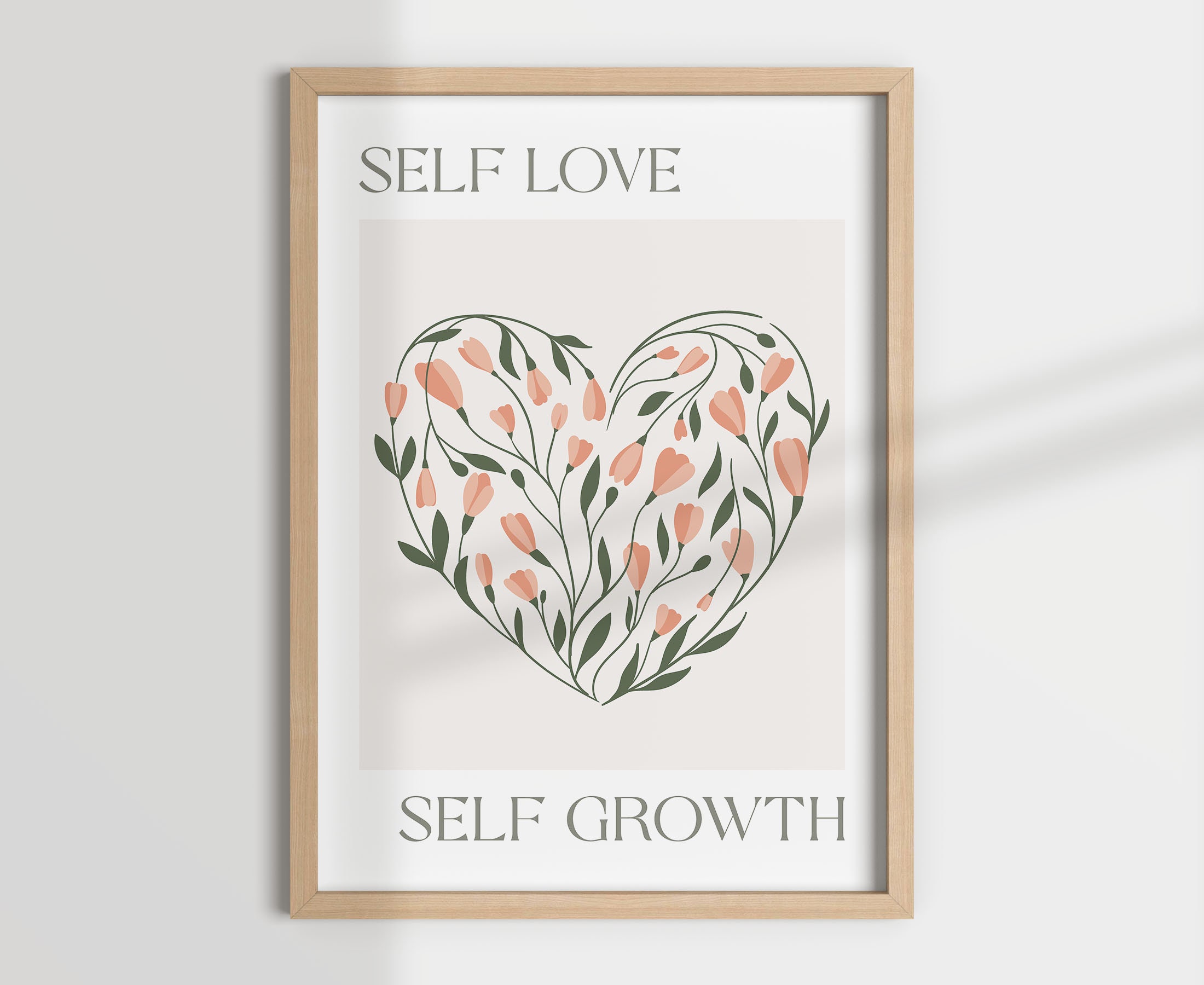 GROWTH Mindset Set of 5 Prints Positivity Wall Art Self Love | Etsy