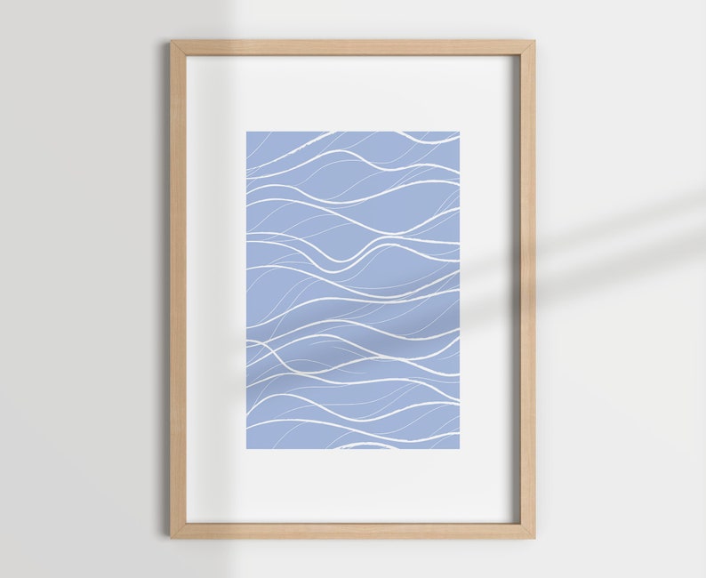 CALM THERAPIST, Calm Blue, Set of 6, Gallery Wall Set, Therapy Art ...