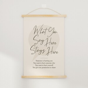 What You SAY HERE STAYS Here, Confidentiality Sign, Confidentiality ...