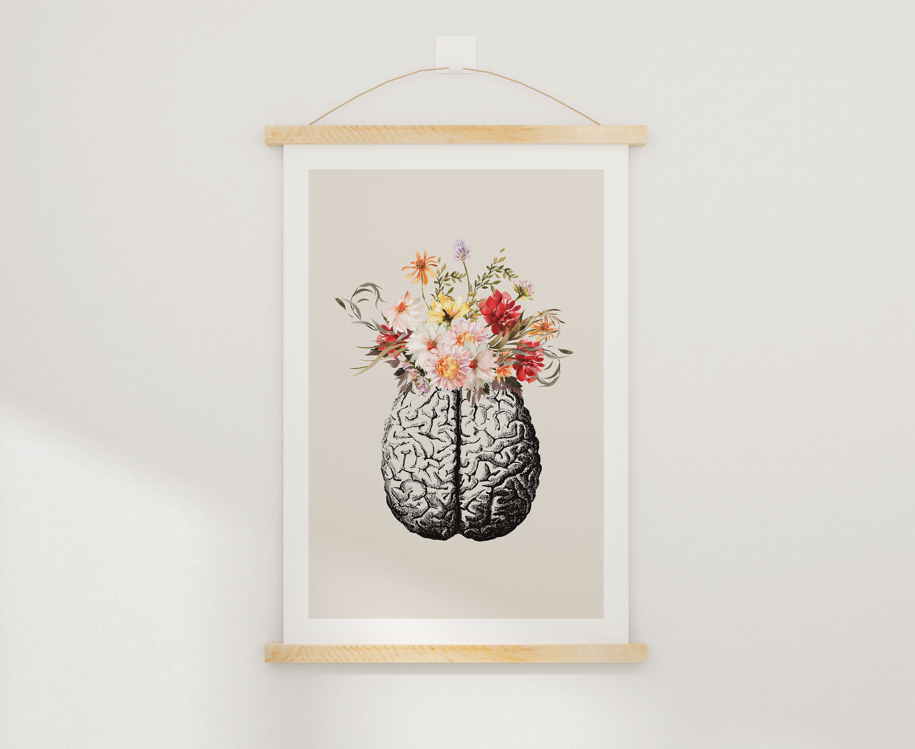 BRAIN BLOOM Brain Art Therapy Office Anatomy Poster - Etsy