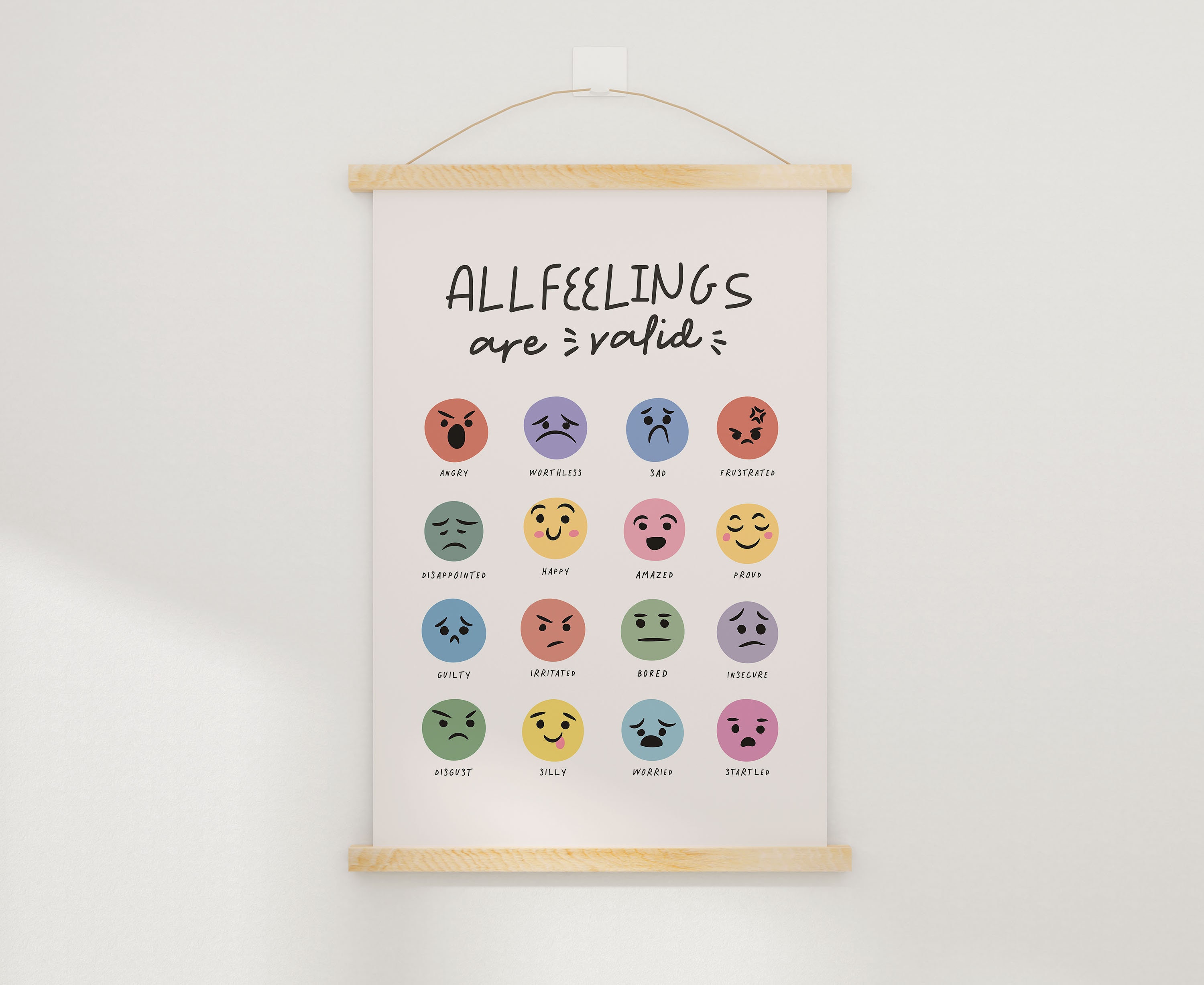 ALL FEELINGS Are VALID Feelings Chart Emotions Feelings - Etsy