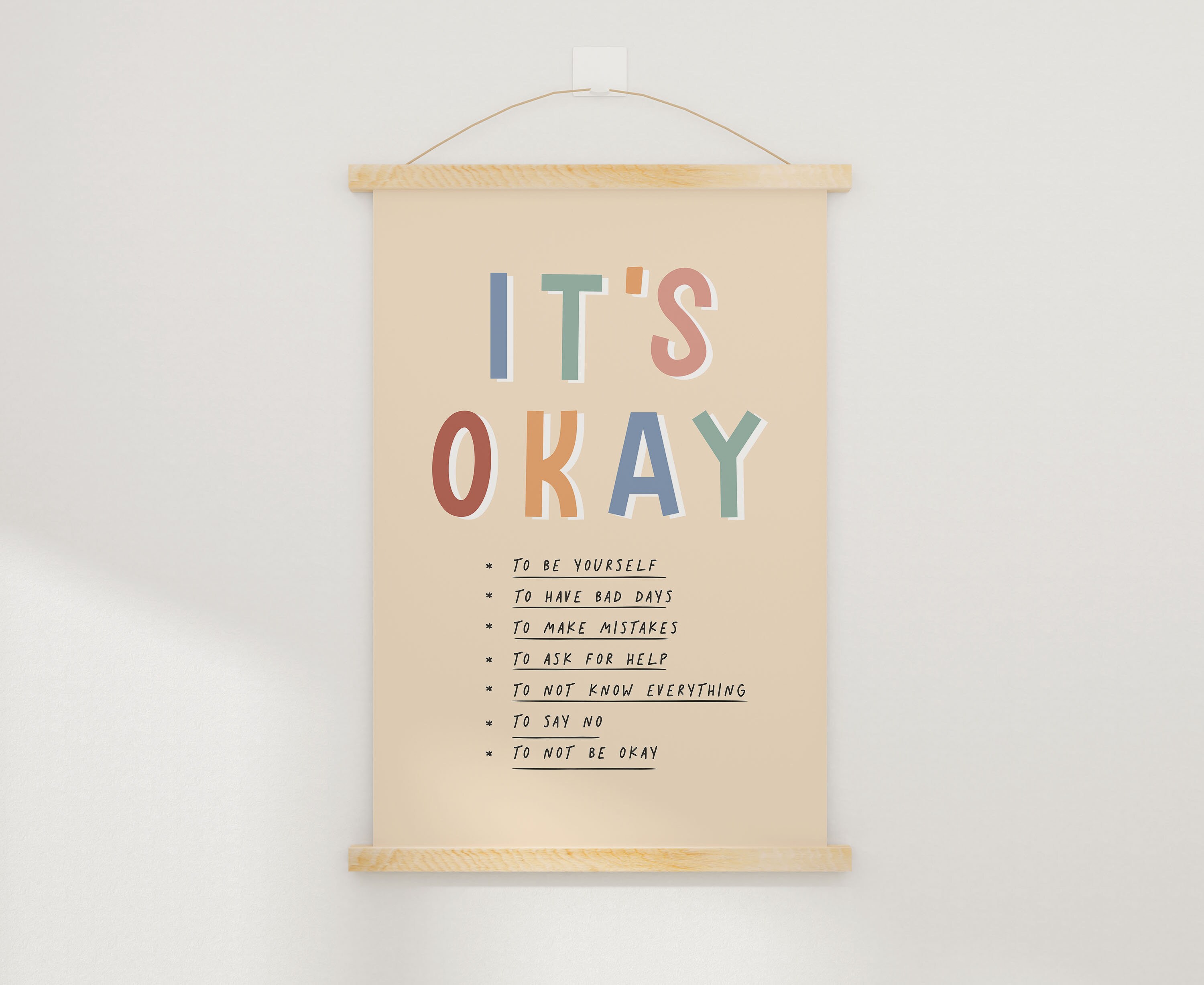IT'S OKAY Classroom Decor Classroom Posterskids - Etsy