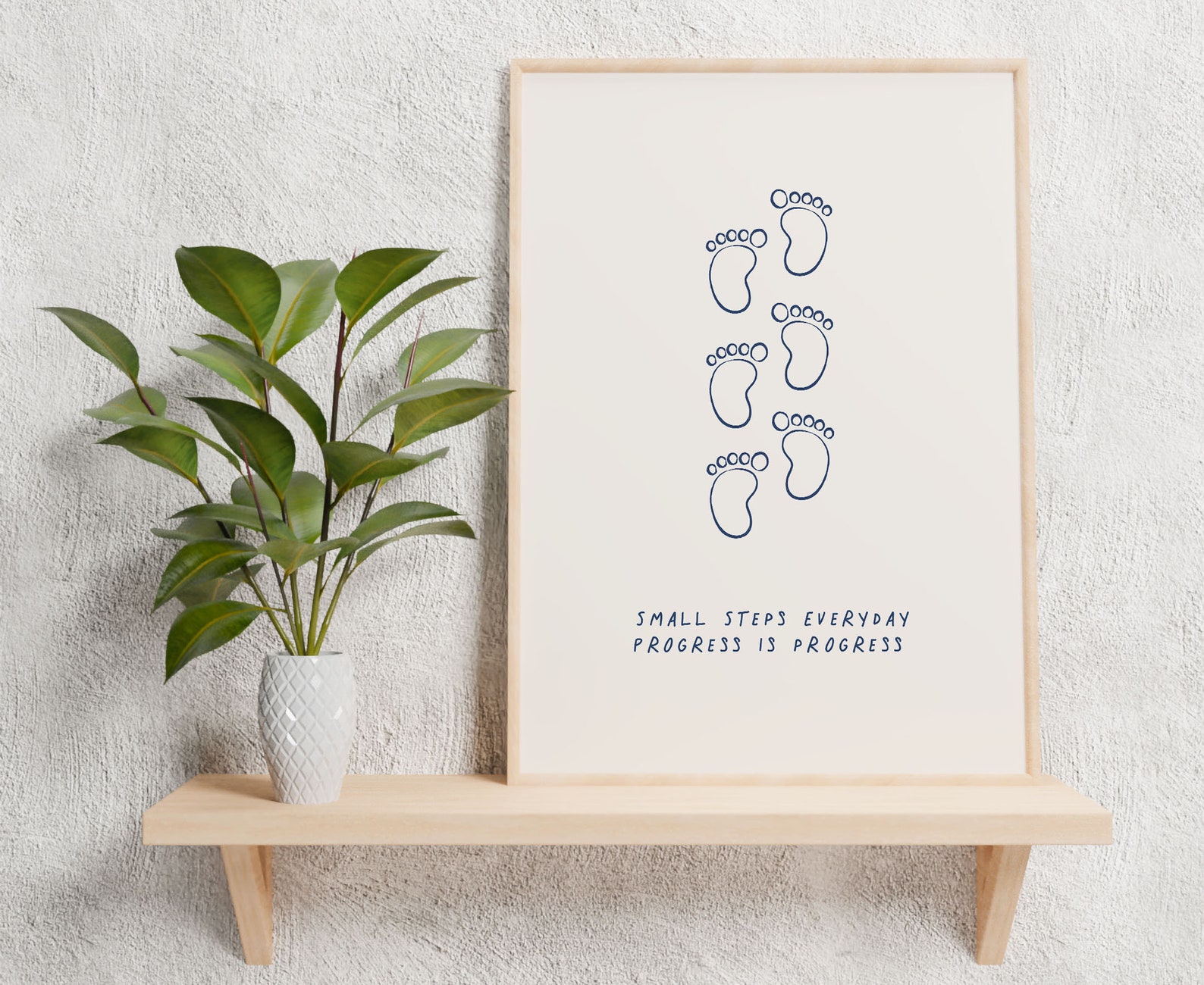 SMALL STEPS EVERYDAY Progress is Progress Print Get Well - Etsy