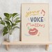 YOUR VOICE MATTERS, Classroom Poster, Classroom Art, Positive Playroom ...