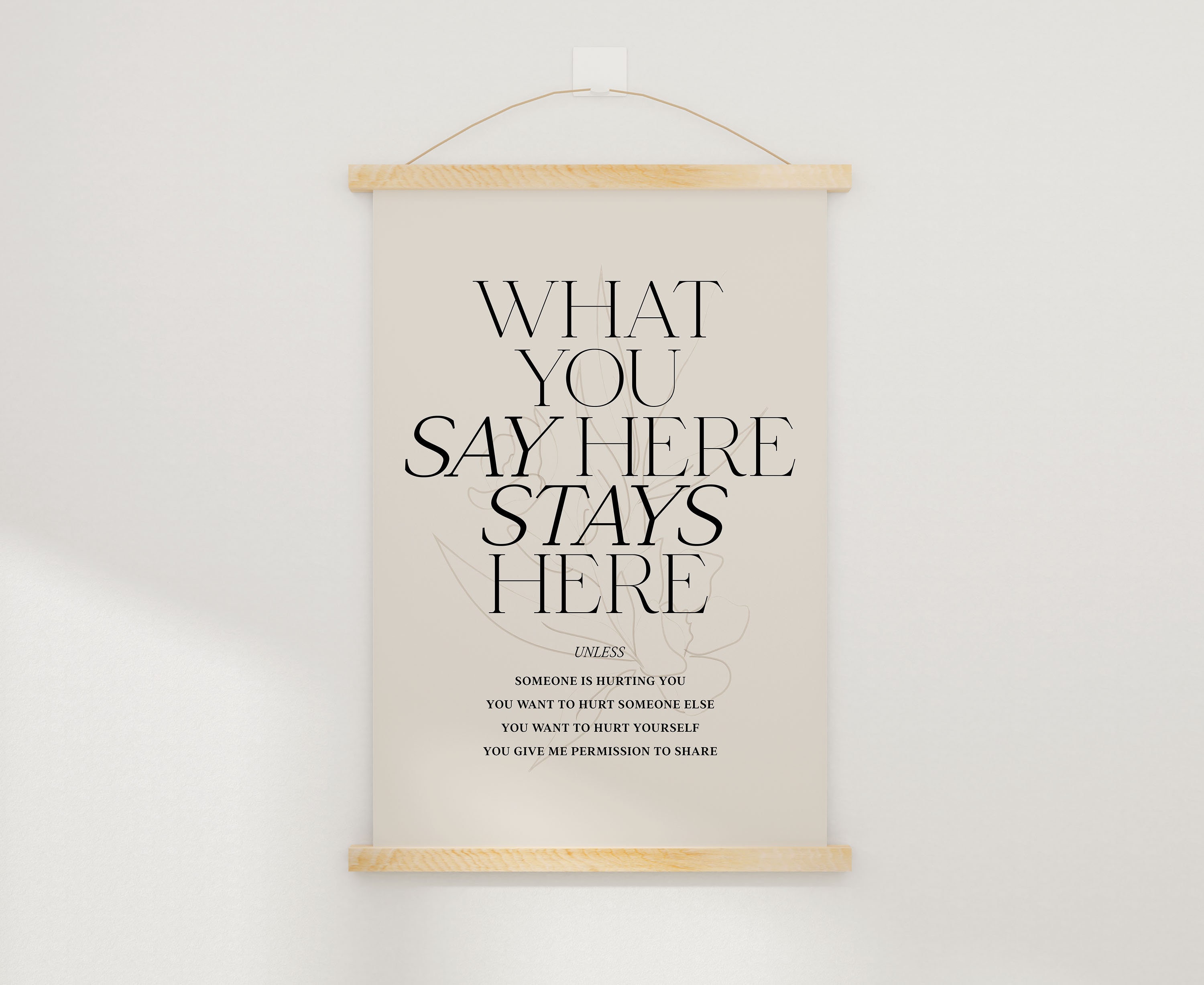 What You SAY HERE STAYS Here, Confidentiality Sign, Confidentiality ...