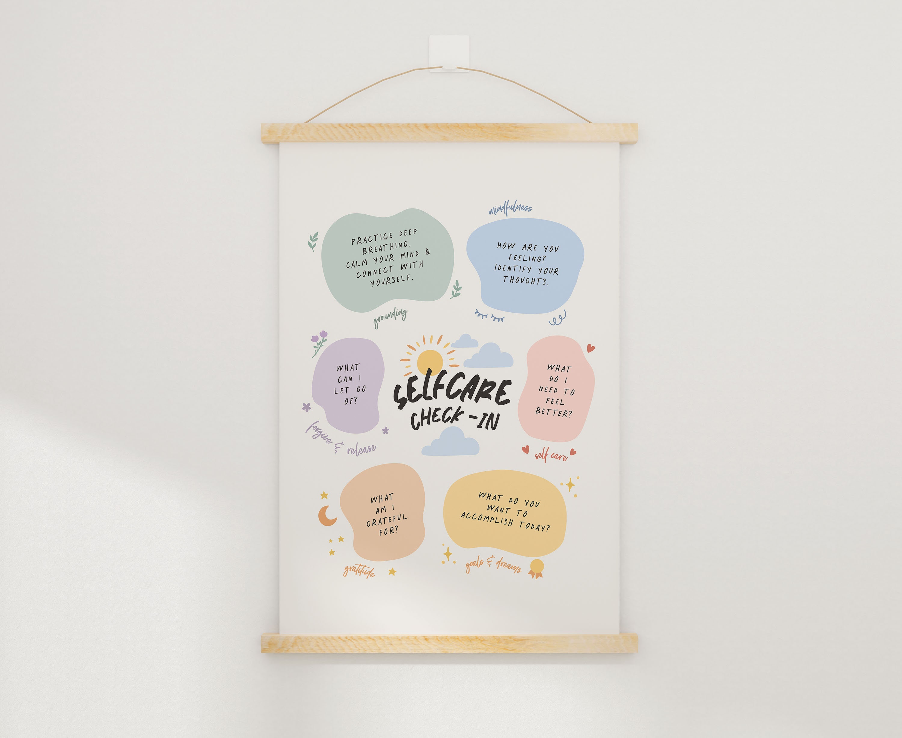 Self-care Check-in Print, Mental Health Wellness (digital Download) - Etsy