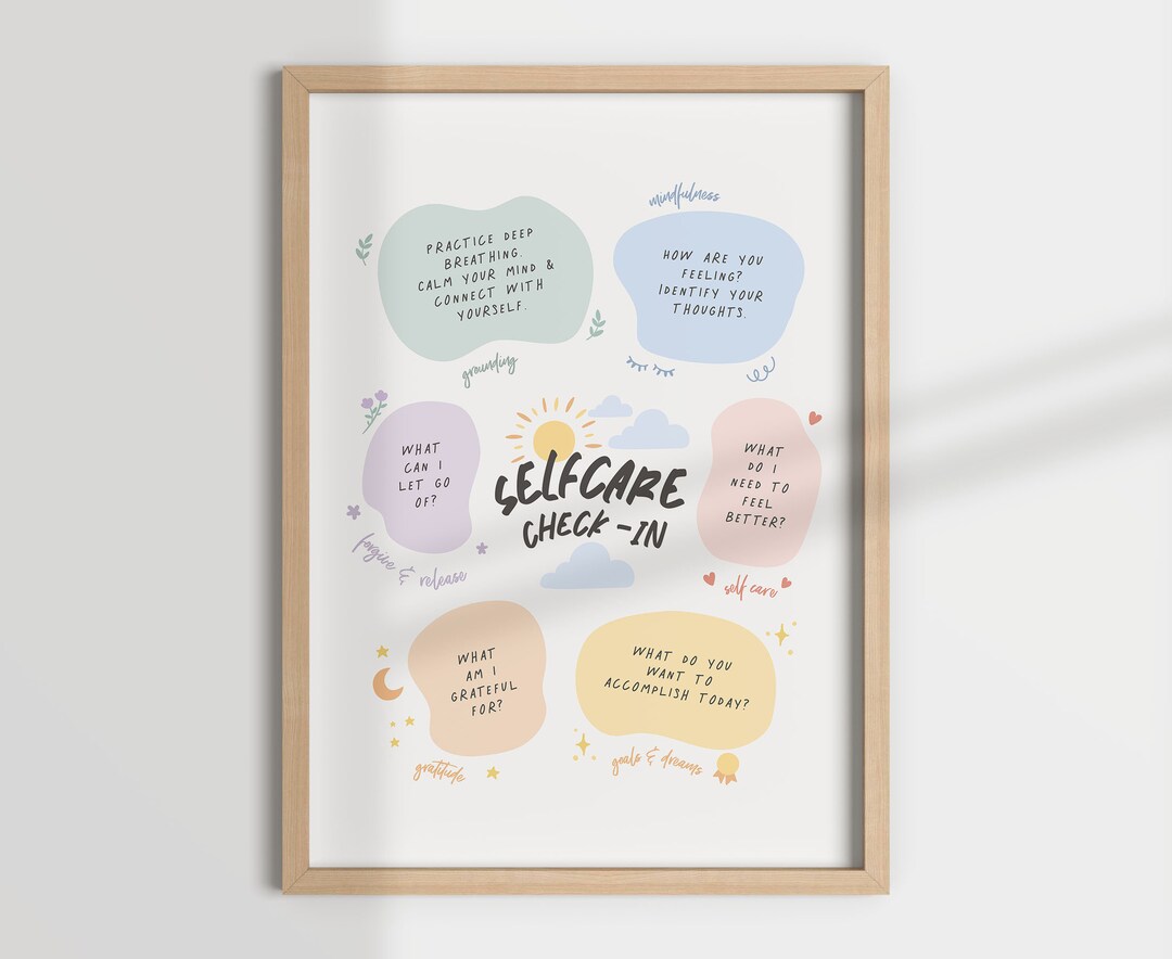 SELFCARE CHECK IN, Daily Self Care, Mental Health, Self Development ...