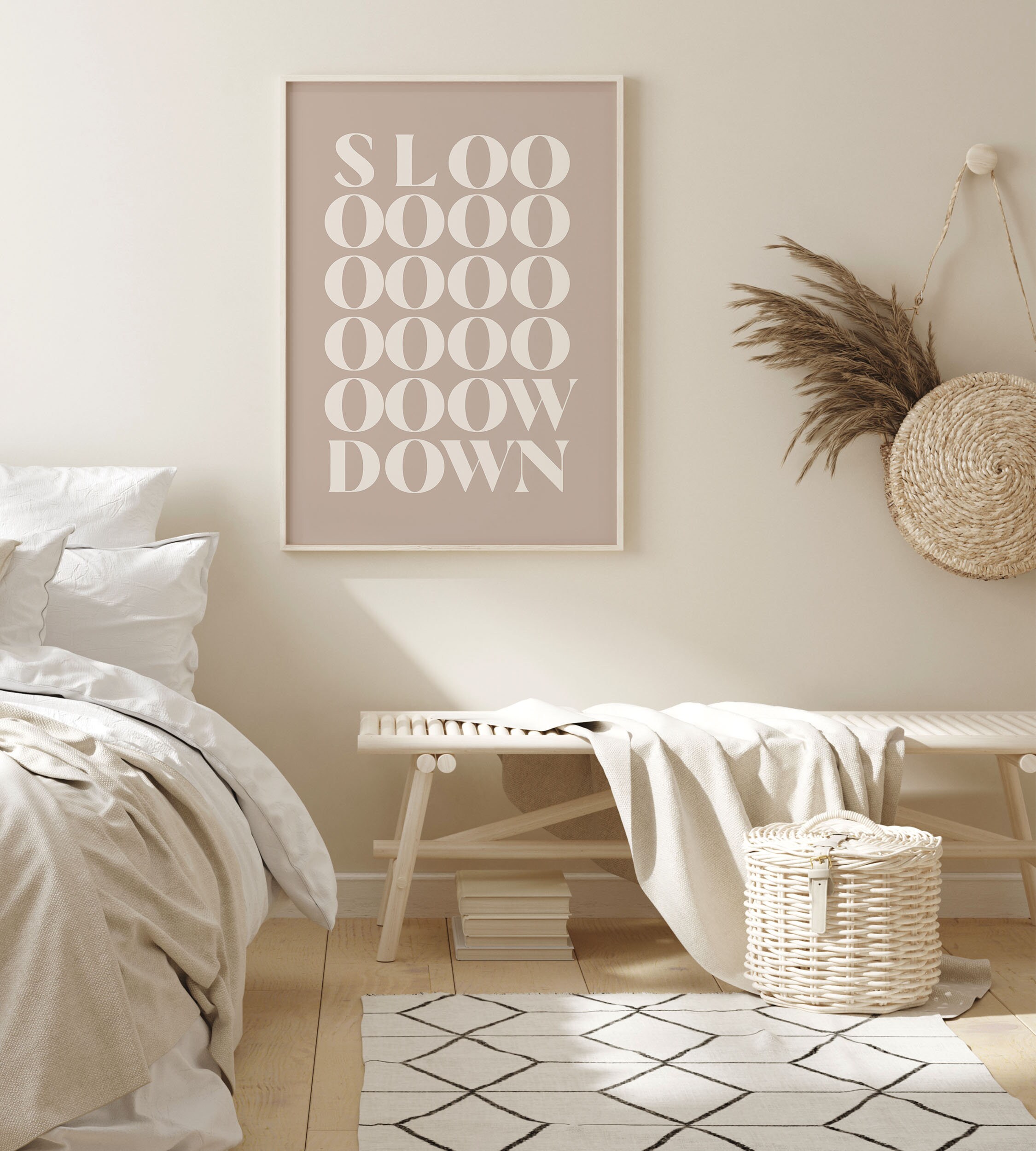 SLOW DOWN Wall Art, Zen Wall Print, Mindfulness, Mindful Wall Decor ...