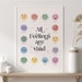ALL FEELINGS Are VALID, Feelings Chart, Emotions, Feelings Poster ...